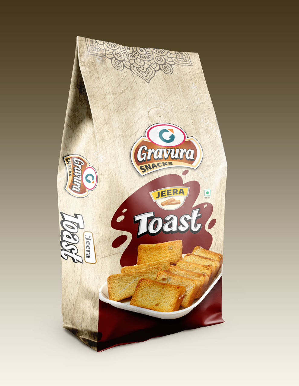 Toast Packaging Design Template | Bakery Snacks – Gravura Designs